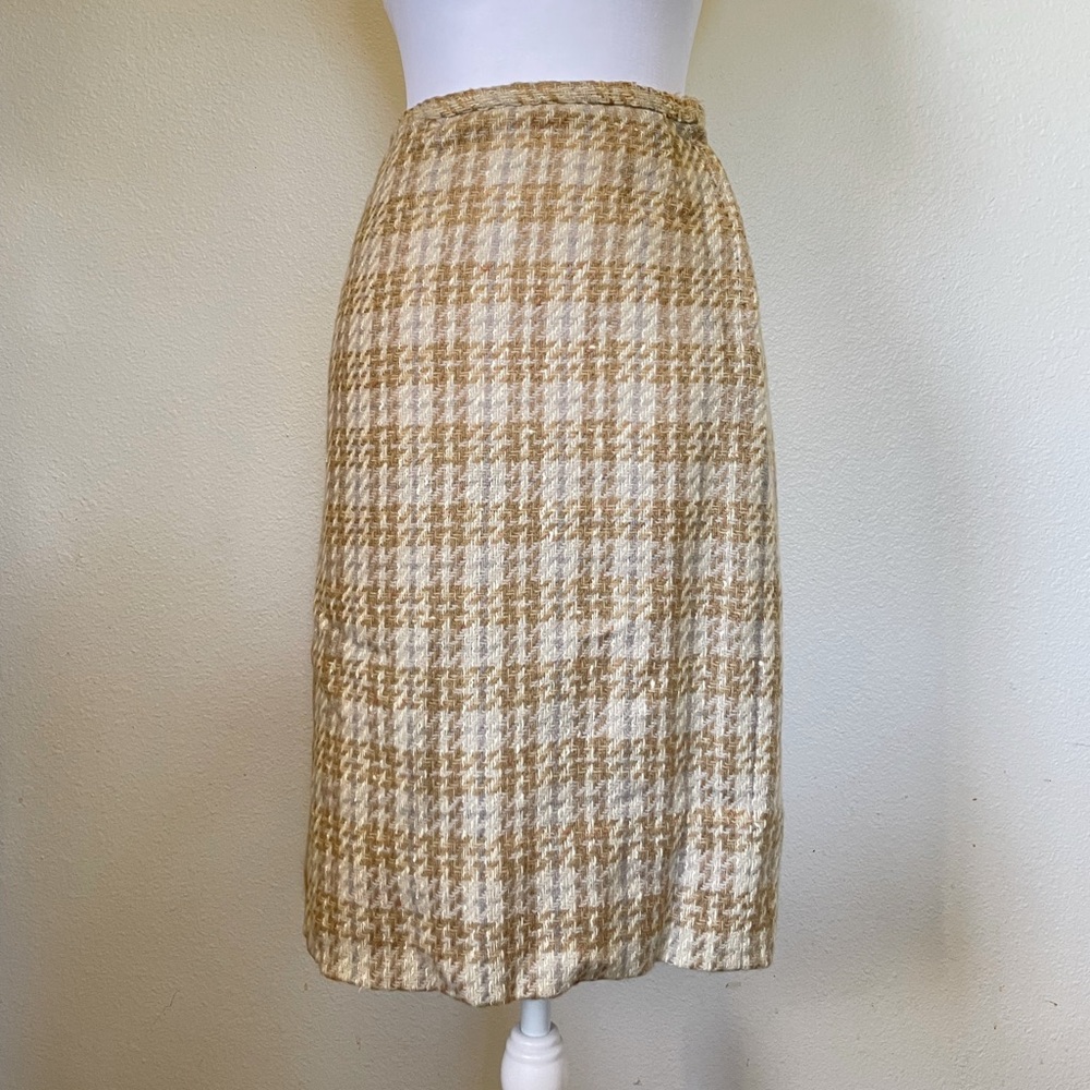 Vintage 1950s Tweed Pencil Skirt By Evan Picone - Gem